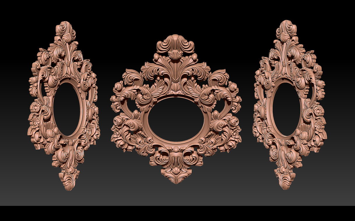 Classical Carved Frame - 3D Model by Dang nhat Tan