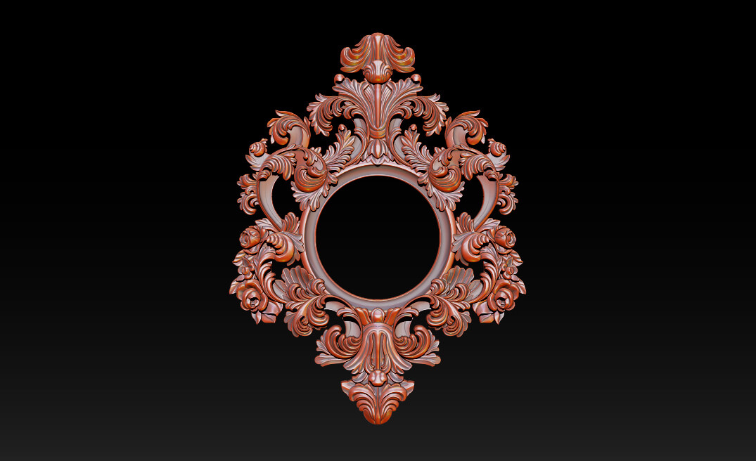 Classical Carved Frame - 3D Model by Dang nhat Tan