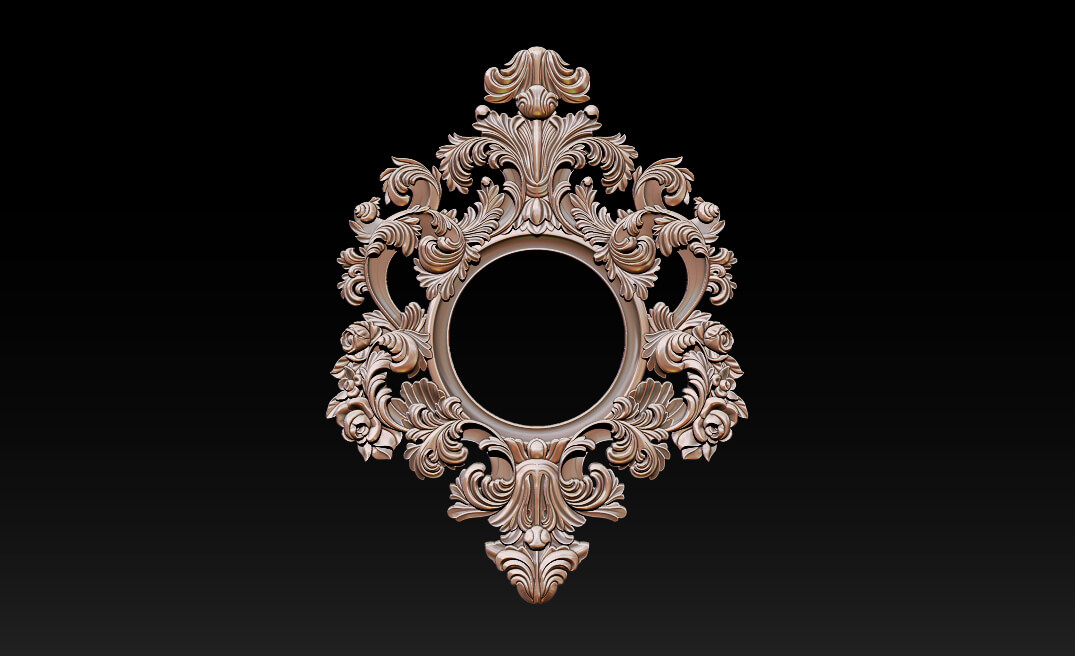 Classical Carved Frame - 3D Model by Dang nhat Tan