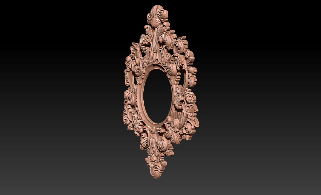 Classical Carved Frame - 3D Model by Dang nhat Tan