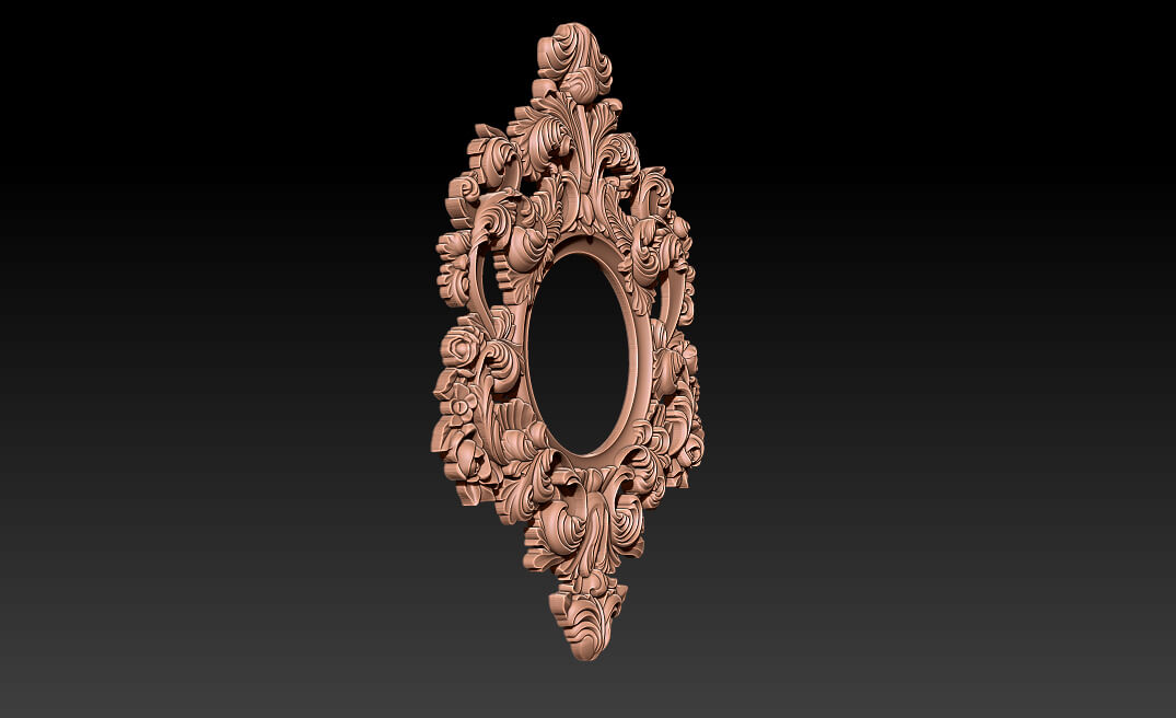 Classical Carved Frame - 3D Model by Dang nhat Tan