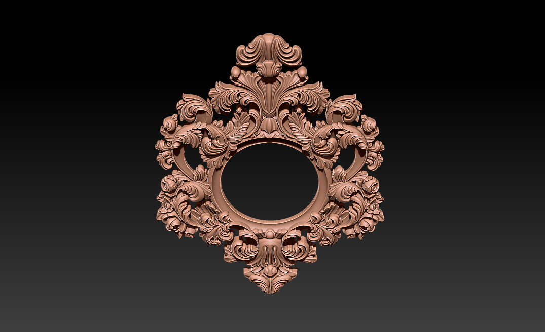 Classical Carved Frame - 3D Model by Dang nhat Tan