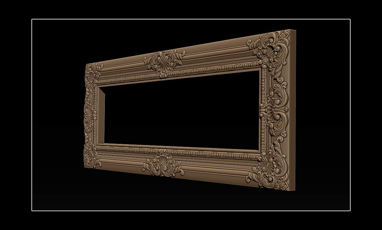 Classical Carved Frame - 3D Model by Dang nhat Tan