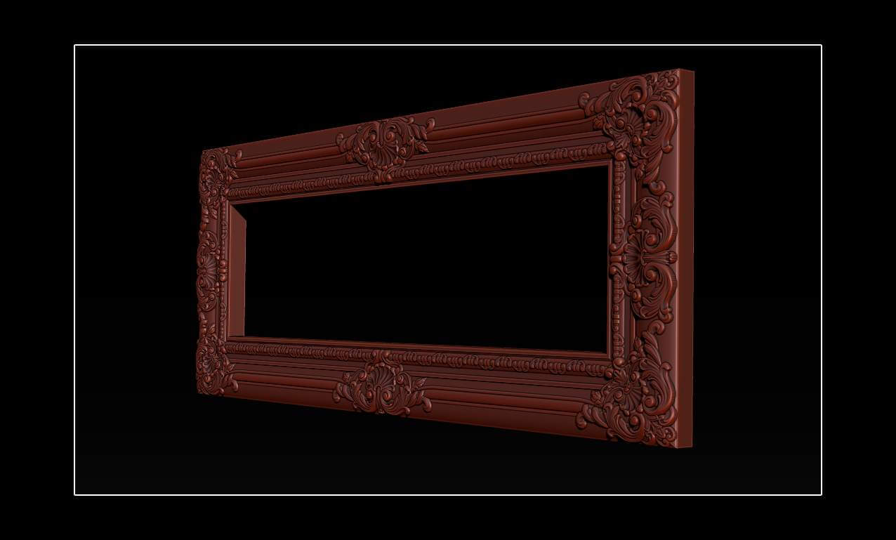 Classical Carved Frame - 3D Model by Dang nhat Tan