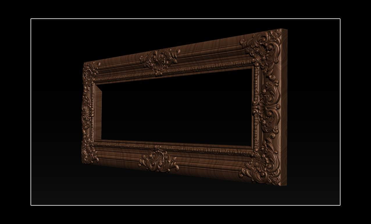 Classical Carved Frame - 3D Model by Dang nhat Tan