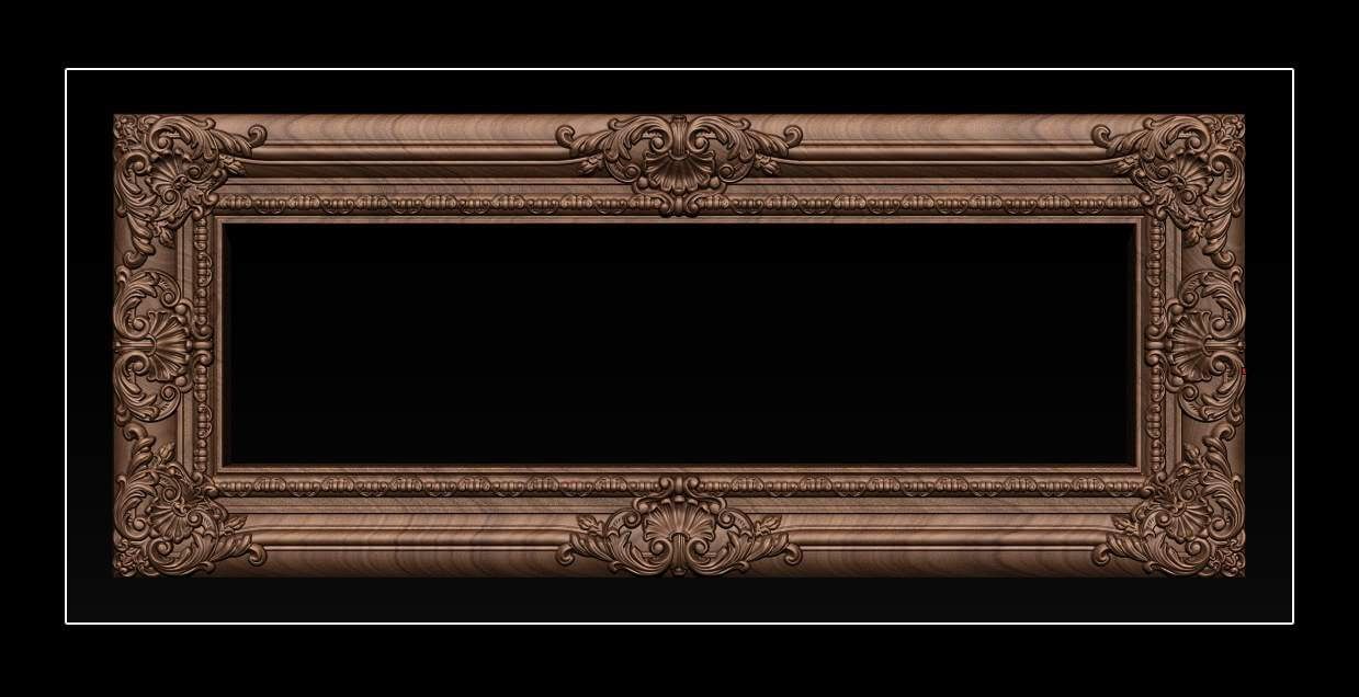 Classical Carved Frame - 3D Model by Dang nhat Tan