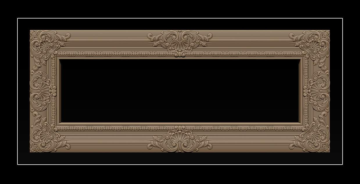 Classical Carved Frame - 3D Model by Dang nhat Tan