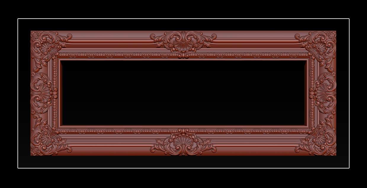 Classical Carved Frame - 3D Model by Dang nhat Tan