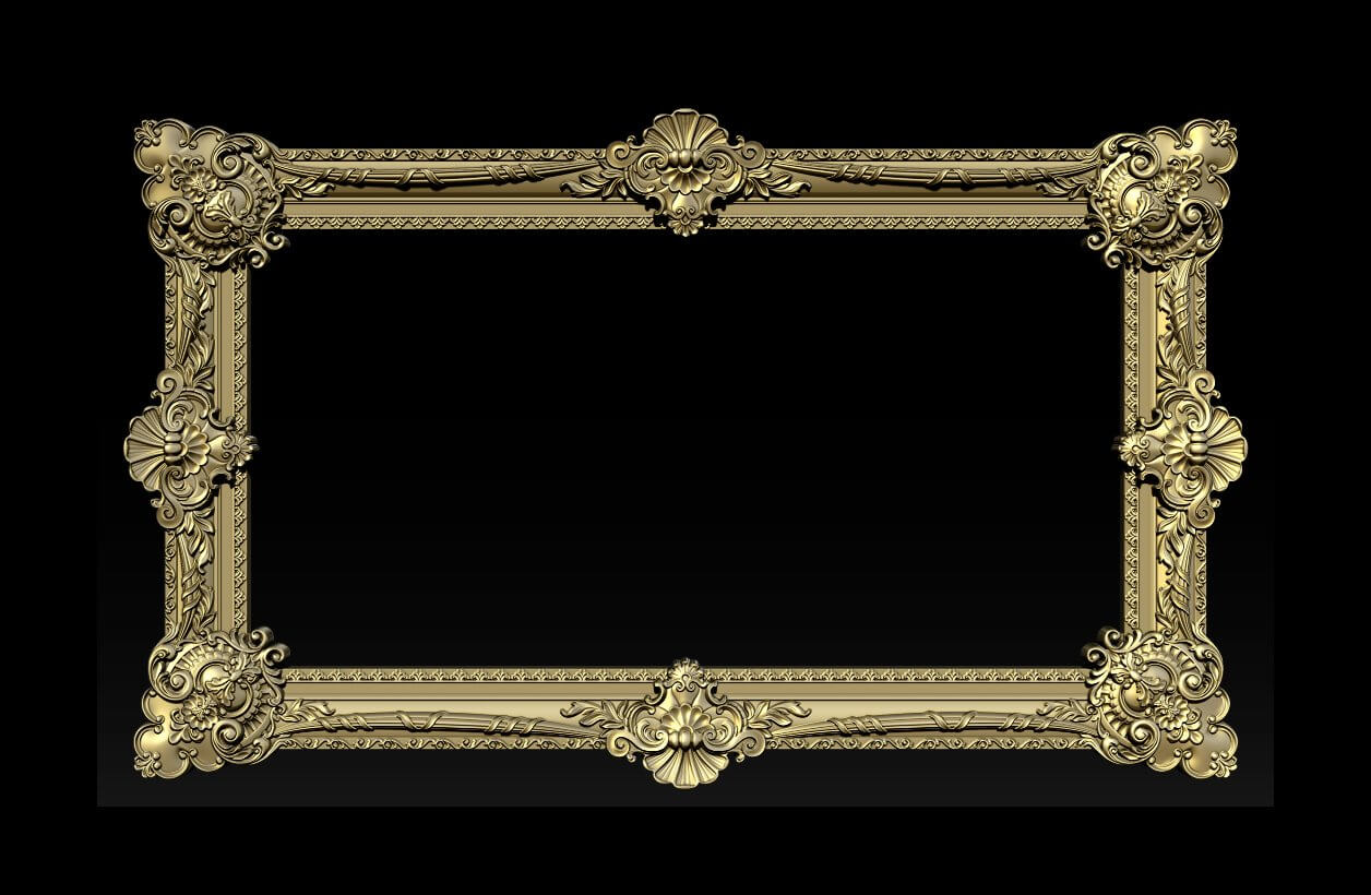 Classical Carved Frame - 3D Model by Dang nhat Tan