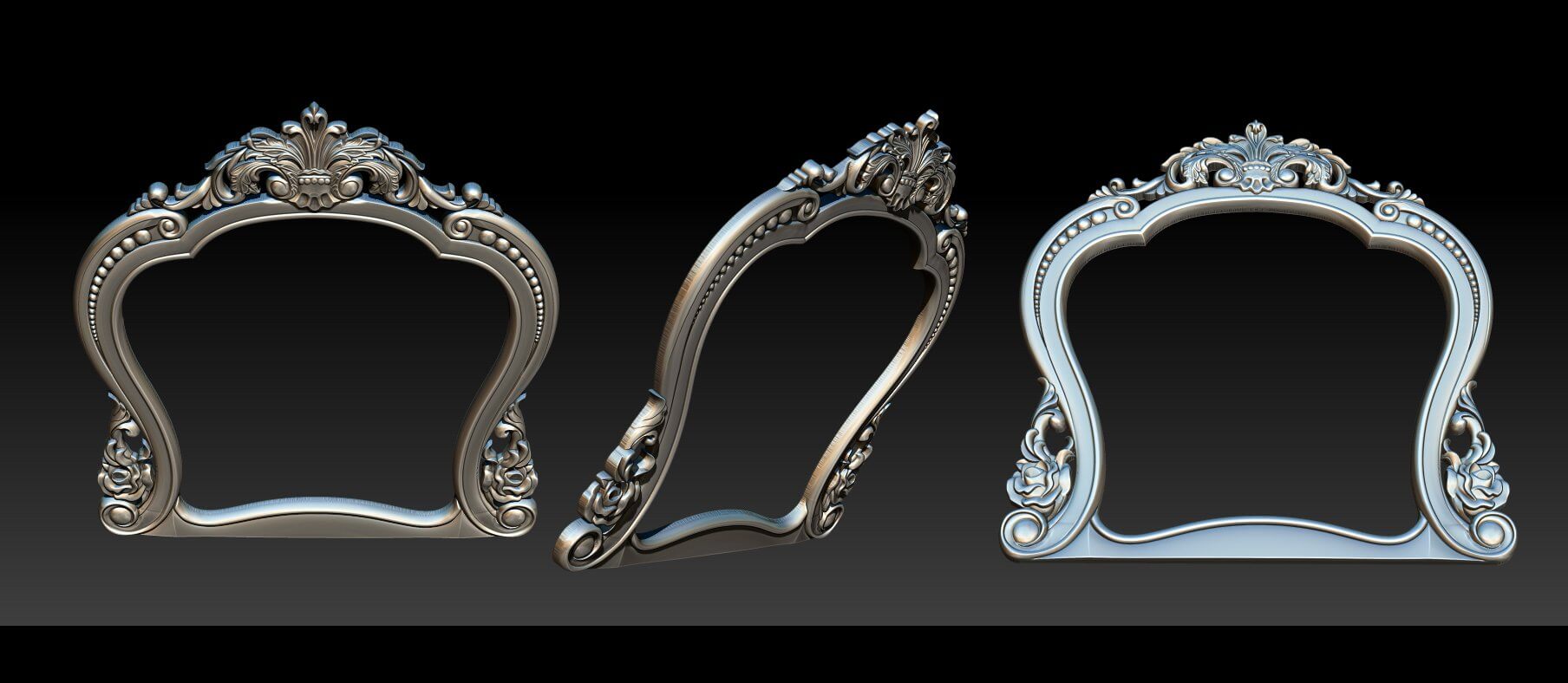 Classical Carved Frame - 3D Model by Dang nhat Tan