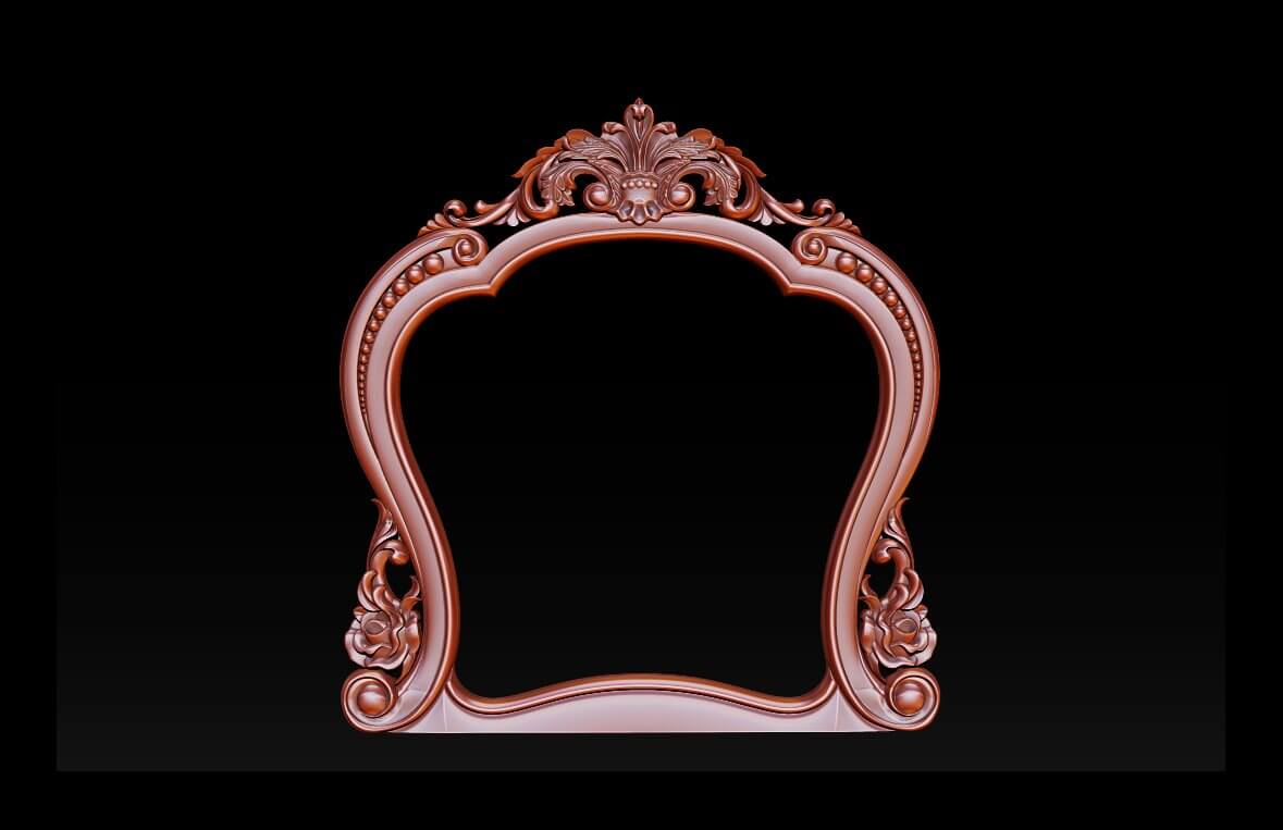 Classical Carved Frame - 3D Model by Dang nhat Tan