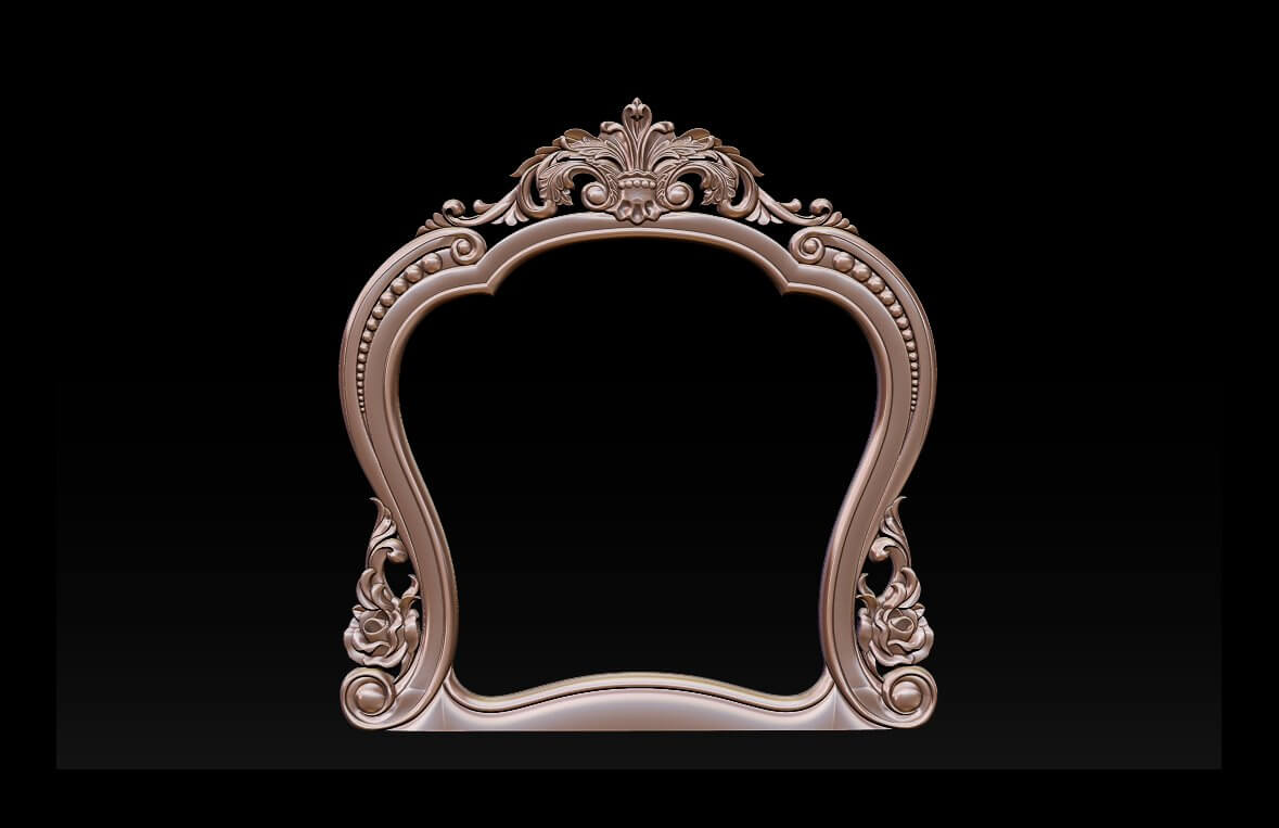 Classical Carved Frame - 3D Model by Dang nhat Tan