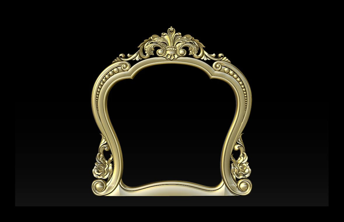Classical Carved Frame - 3D Model by Dang nhat Tan