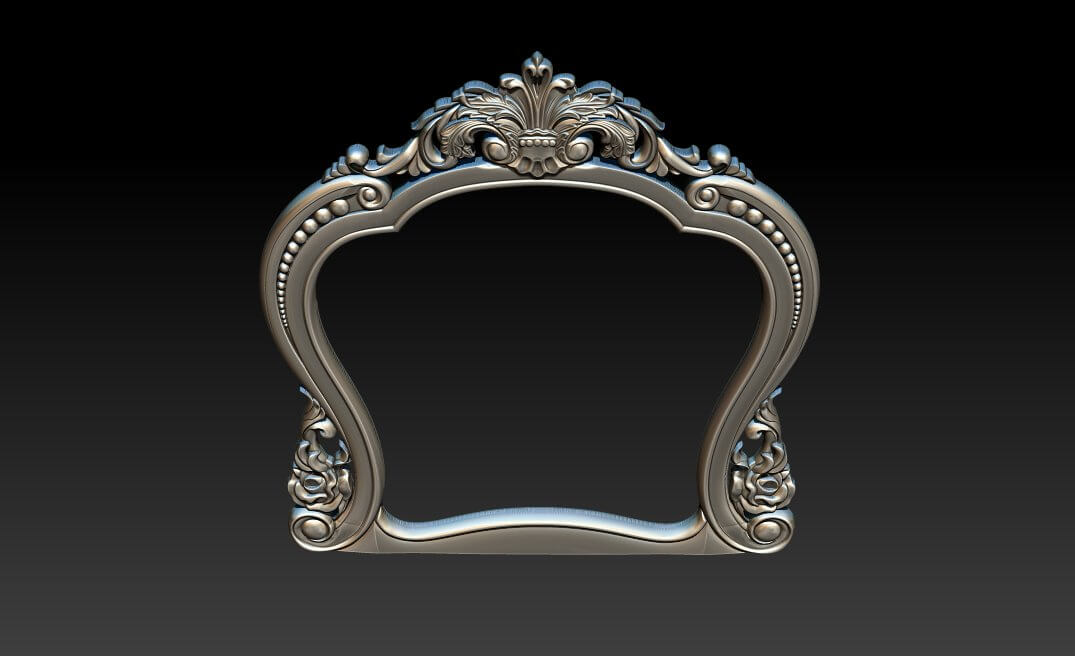 Classical Carved Frame - 3D Model by Dang nhat Tan
