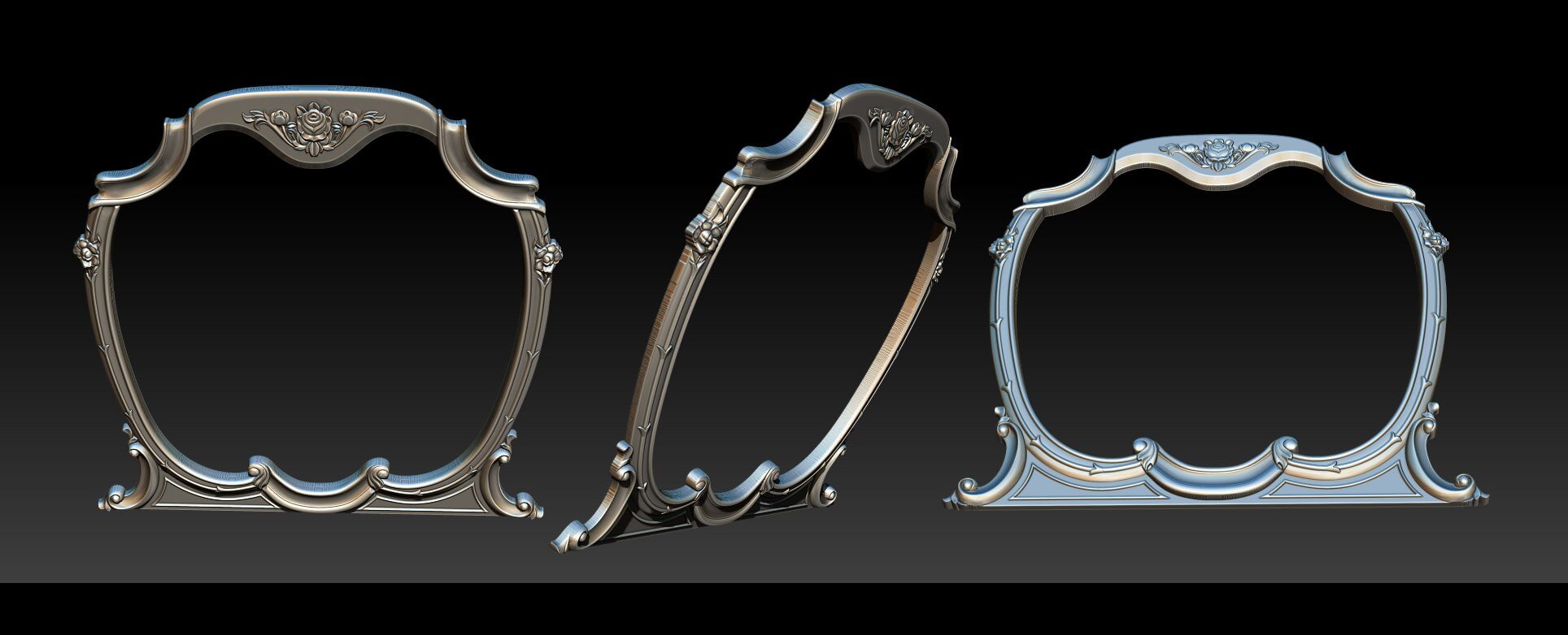 Classical Carved Frame - 3D Model by Dang nhat Tan
