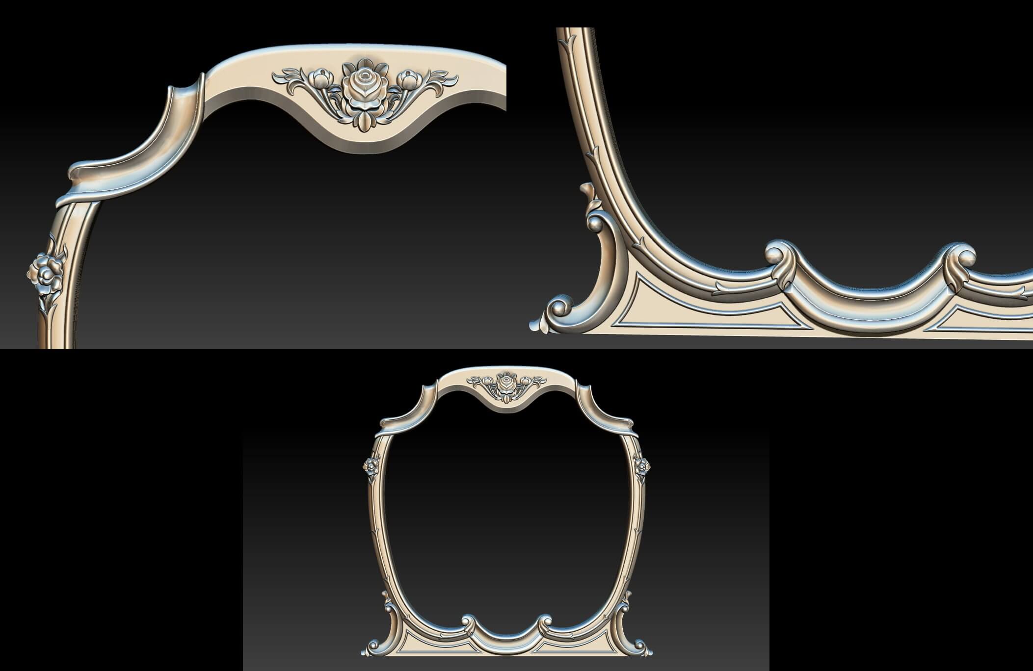 Classical Carved Frame - 3D Model by Dang nhat Tan