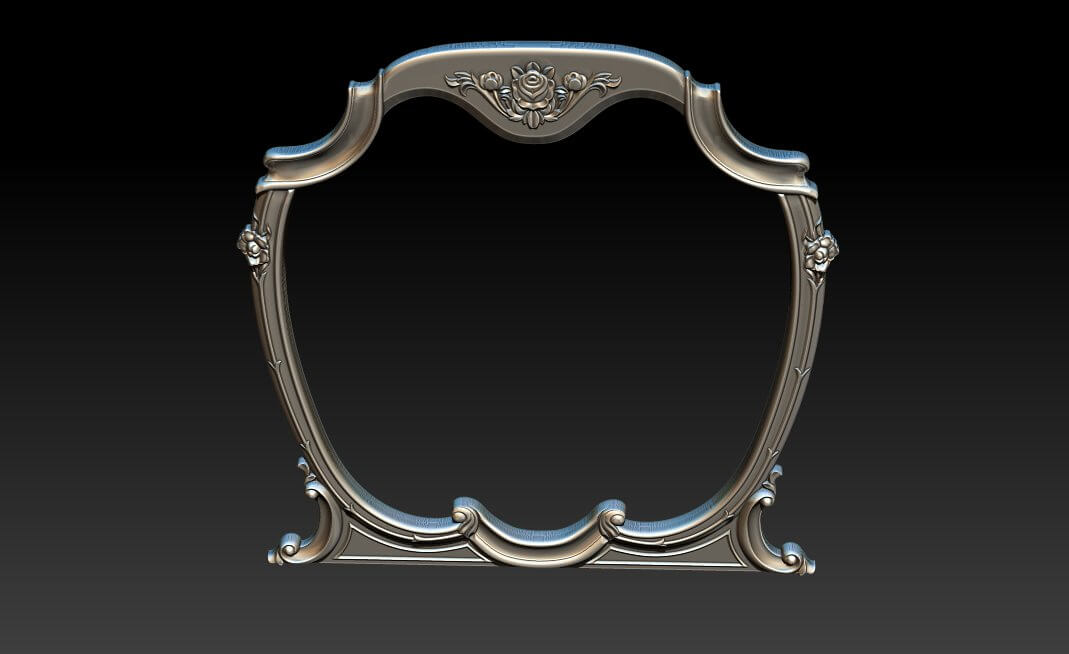 Classical Carved Frame - 3D Model by Dang nhat Tan
