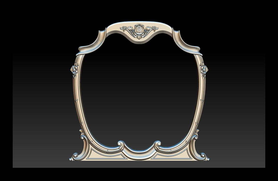 Classical Carved Frame - 3D Model by Dang nhat Tan