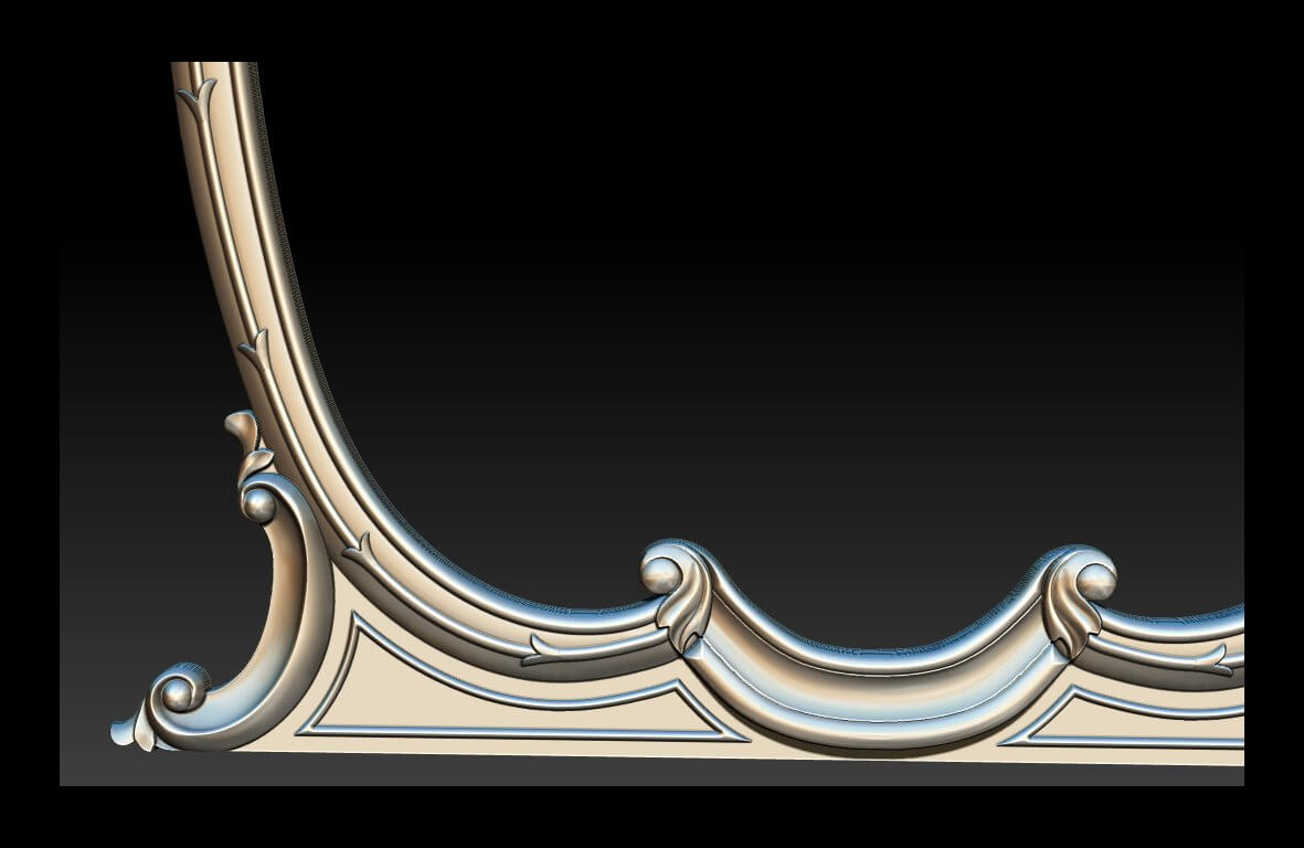 Classical Carved Frame - 3D Model by Dang nhat Tan
