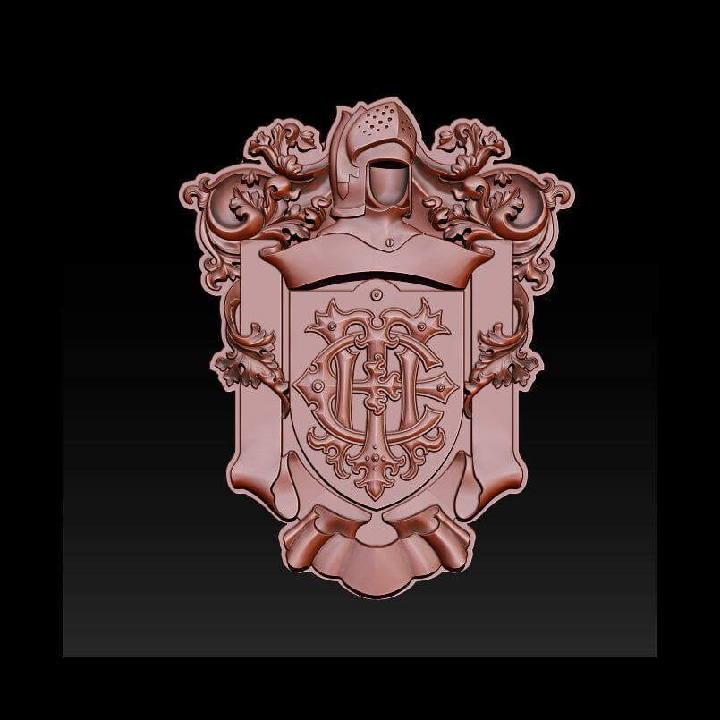 Classical Nameplate Frame - 3D Model by Dang nhat Tan