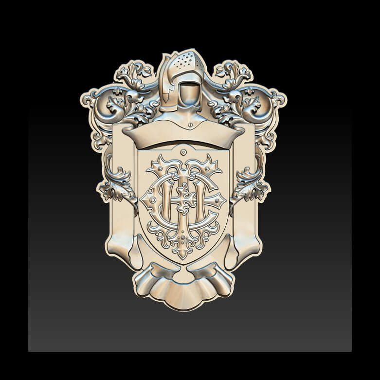 Classical Nameplate Frame - 3D Model by Dang nhat Tan