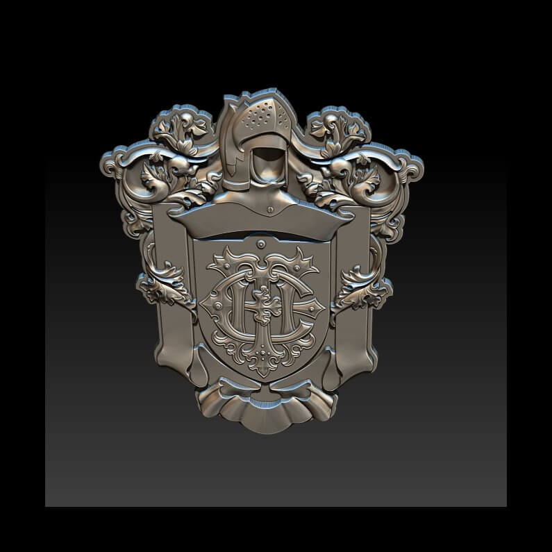 Classical Nameplate Frame - 3D Model by Dang nhat Tan