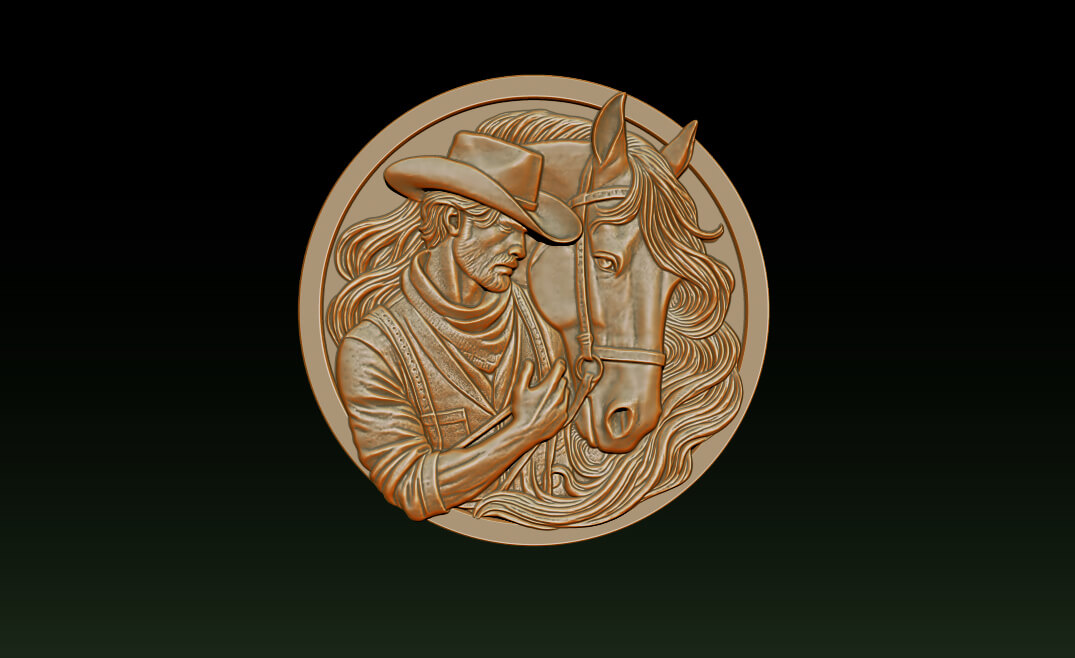 Cowboy Relief Model by Dang nhat Tan