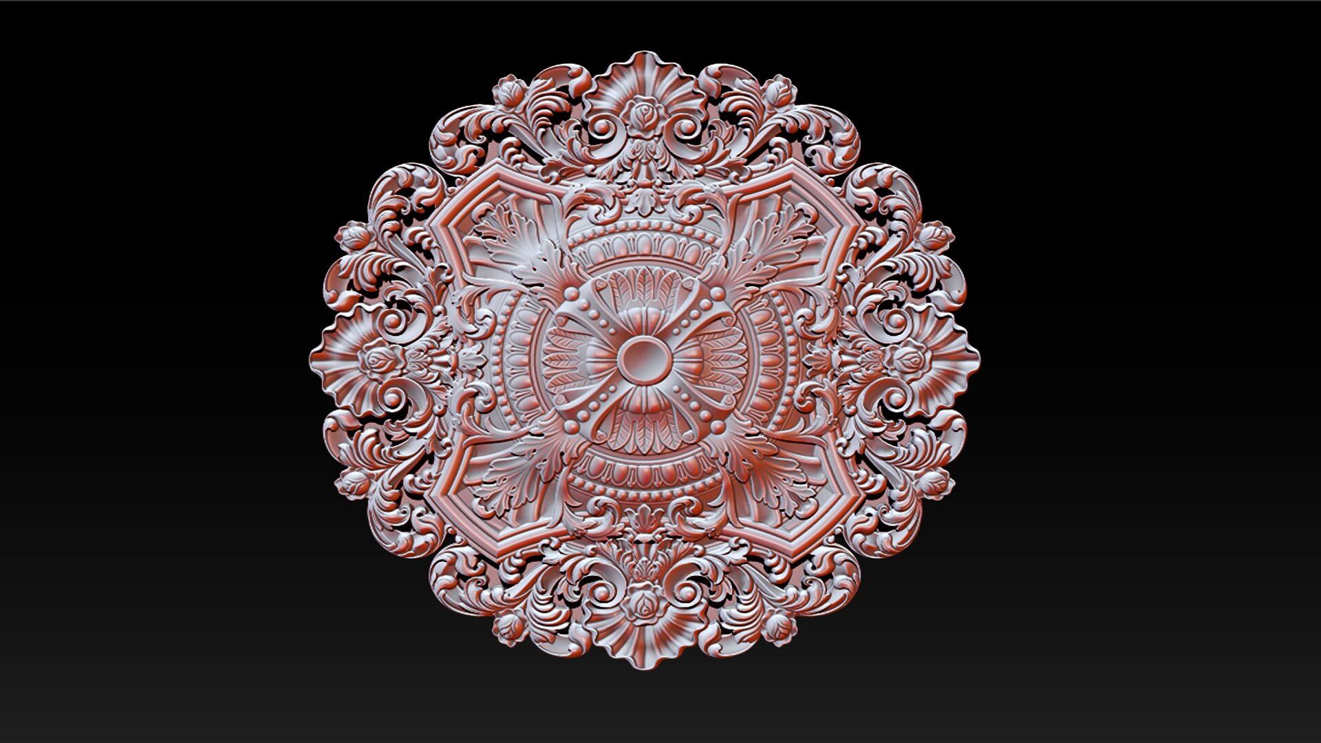 Decorative Ceiling Center - 3D Model by Dang nhat Tan