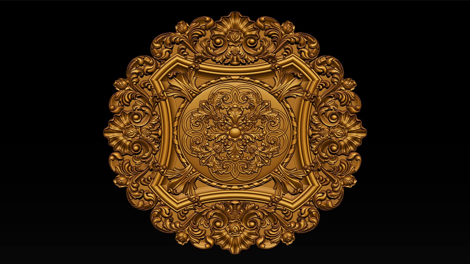 Decorative Ceiling Center - 3D Model by Dang nhat Tan