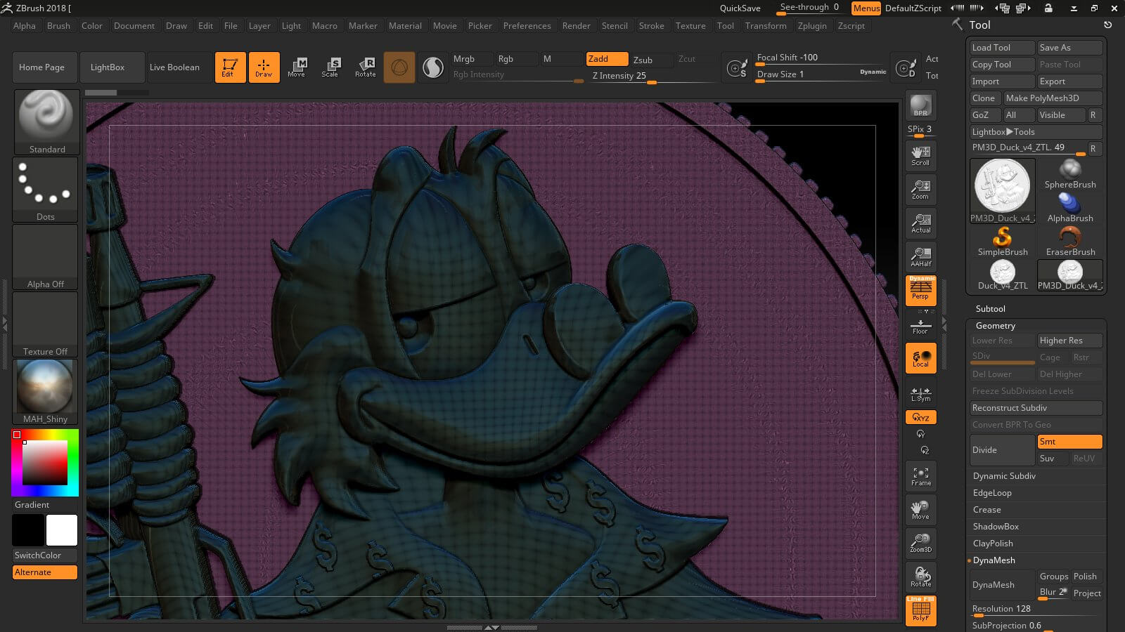 Donald Duck Coin - 3D Model by Dang nhat Tan