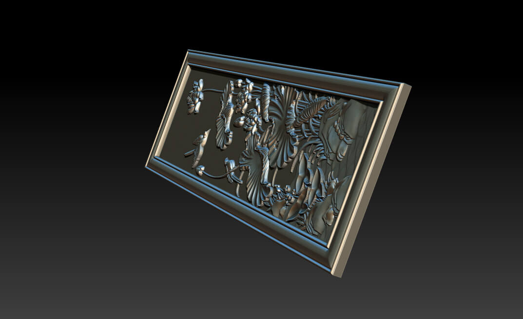 Lotus Pattern Relief Design for CNC Router - 3D Print Model by Dang ...