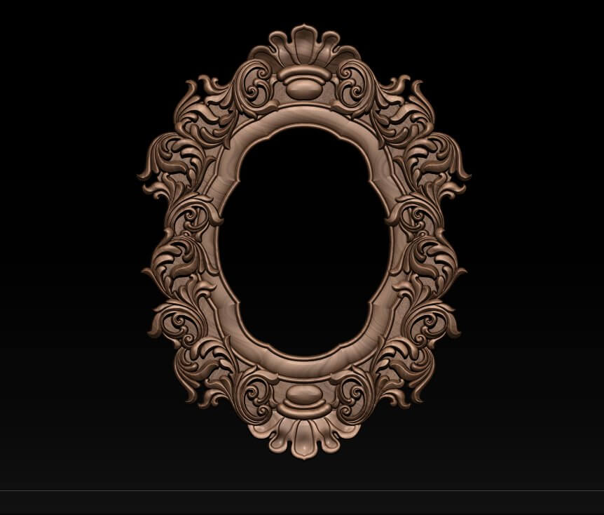 Classical Carved Frame - 3D Model by Dang nhat Tan