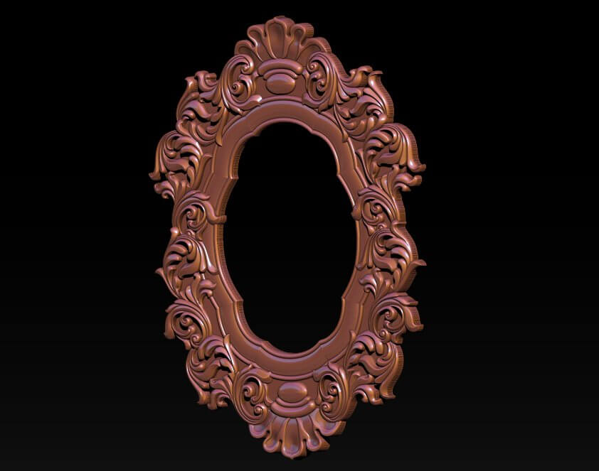 Classical Carved Frame - 3D Model by Dang nhat Tan