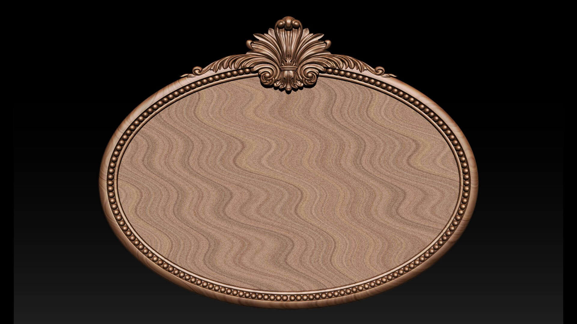 Mirror Classical Carved Frame - 3D Print Model by Dang nhat Tan