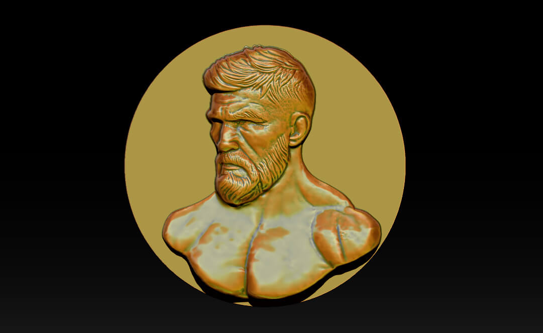MMA and Ufc Portrait Relief Model by Dang nhat Tan