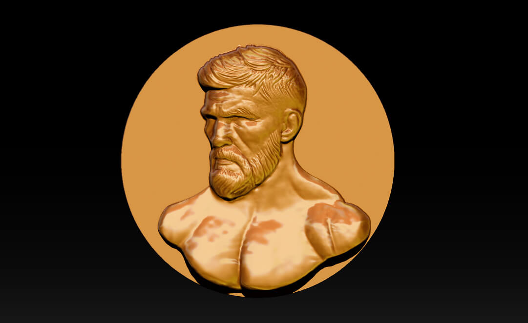 MMA and Ufc Portrait Relief Model by Dang nhat Tan