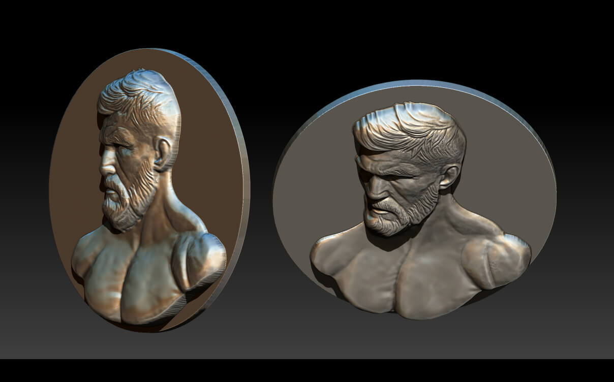 MMA and Ufc Portrait Relief Model by Dang nhat Tan