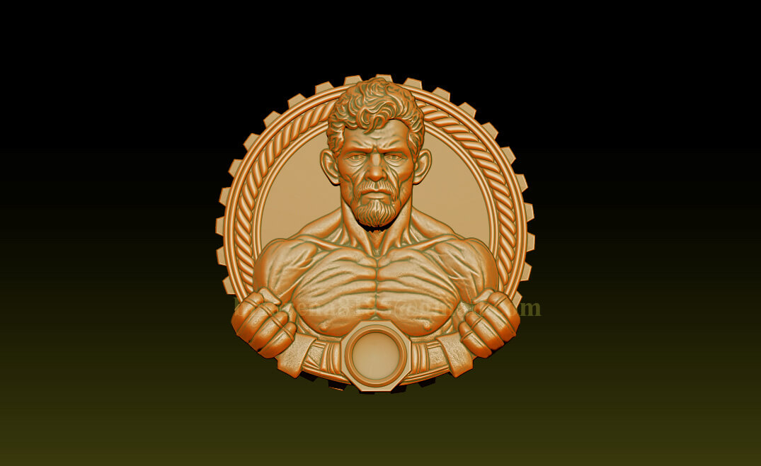 MMA and WWE Fighter Relief Model by Dang nhat Tan