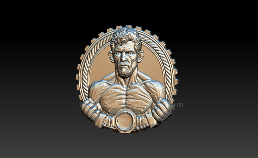 MMA and WWE Fighter Relief Model by Dang nhat Tan