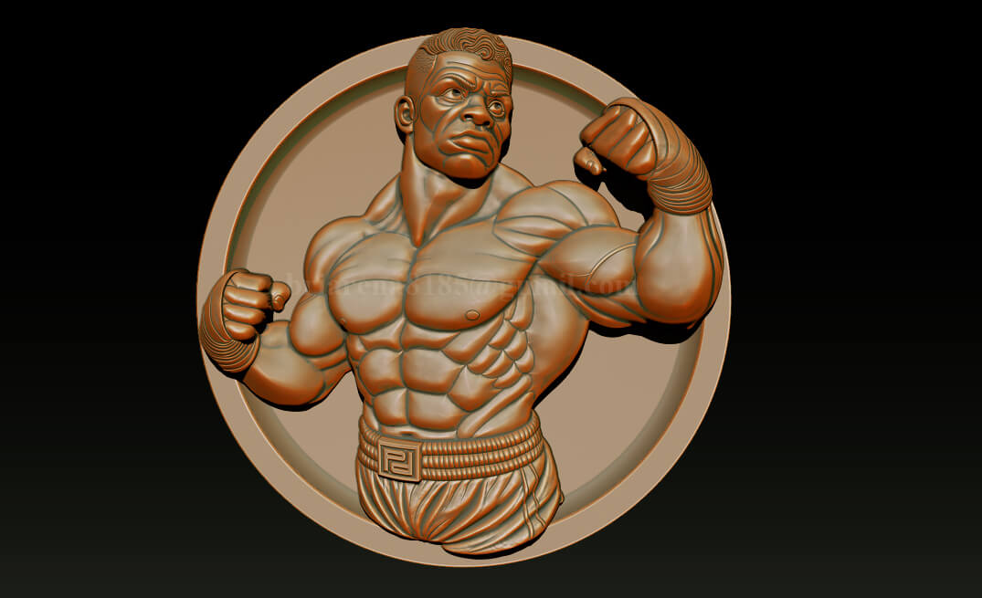 MMA and WWE Fighter Relief Model by Dang nhat Tan