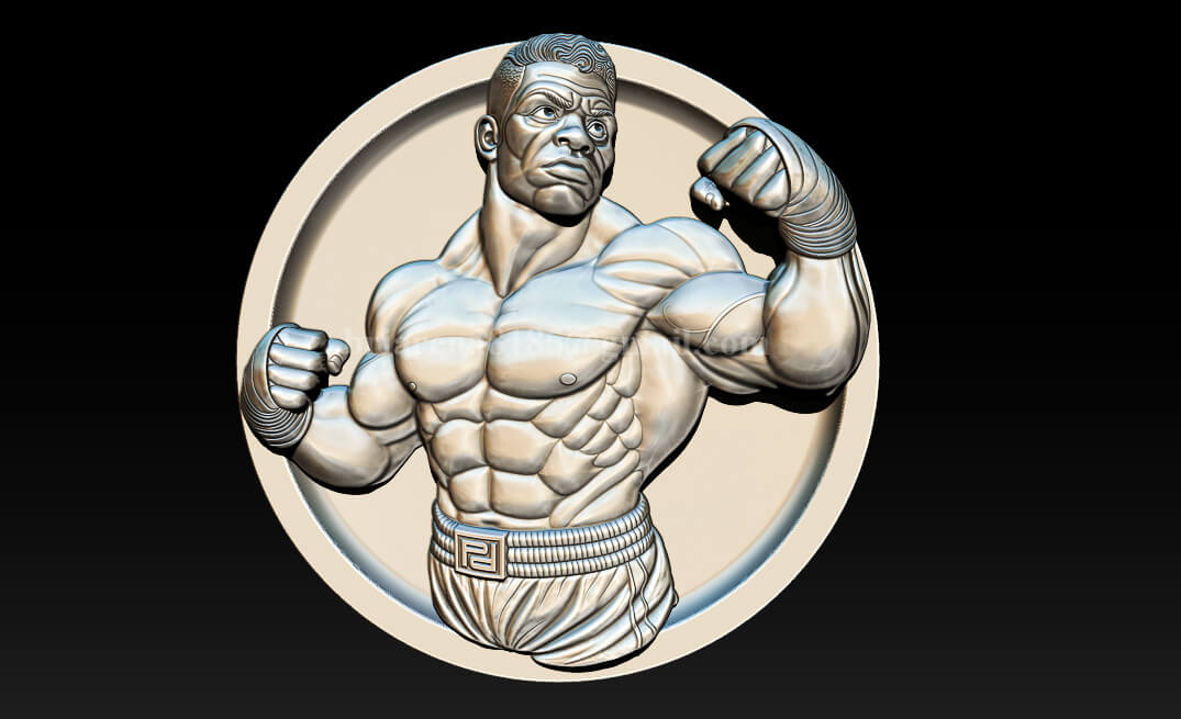 MMA and WWE Fighter Relief Model by Dang nhat Tan