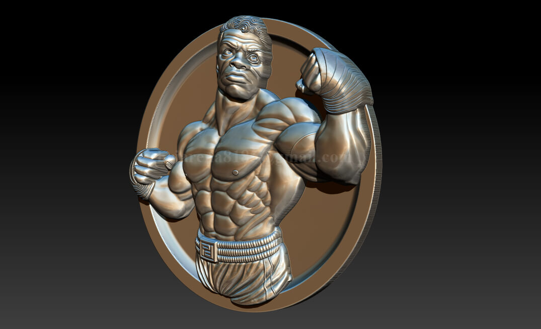 MMA and WWE Fighter Relief Model by Dang nhat Tan
