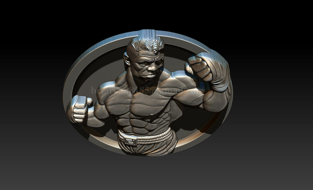 MMA and WWE Fighter Relief Model by Dang nhat Tan