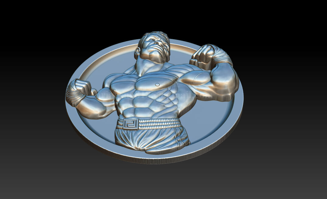 MMA and WWE Fighter Relief Model by Dang nhat Tan