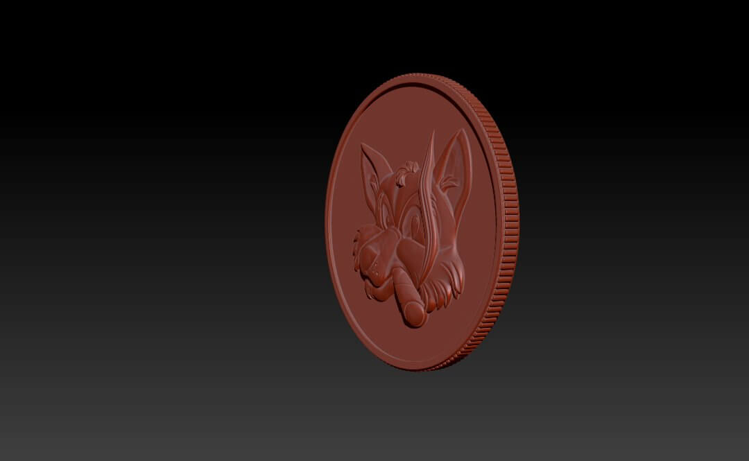 Smoking Fox Coin - 3D Model by Dang nhat Tan