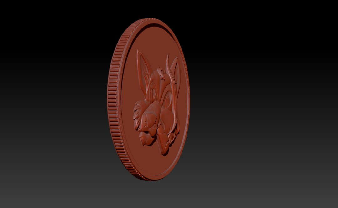 Smoking Fox Coin - 3D Model by Dang nhat Tan