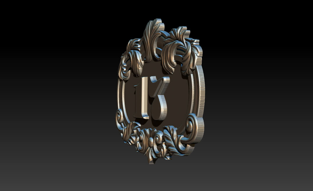 Wall Plate Address With Custom Number - 3D Model by Dang nhat Tan