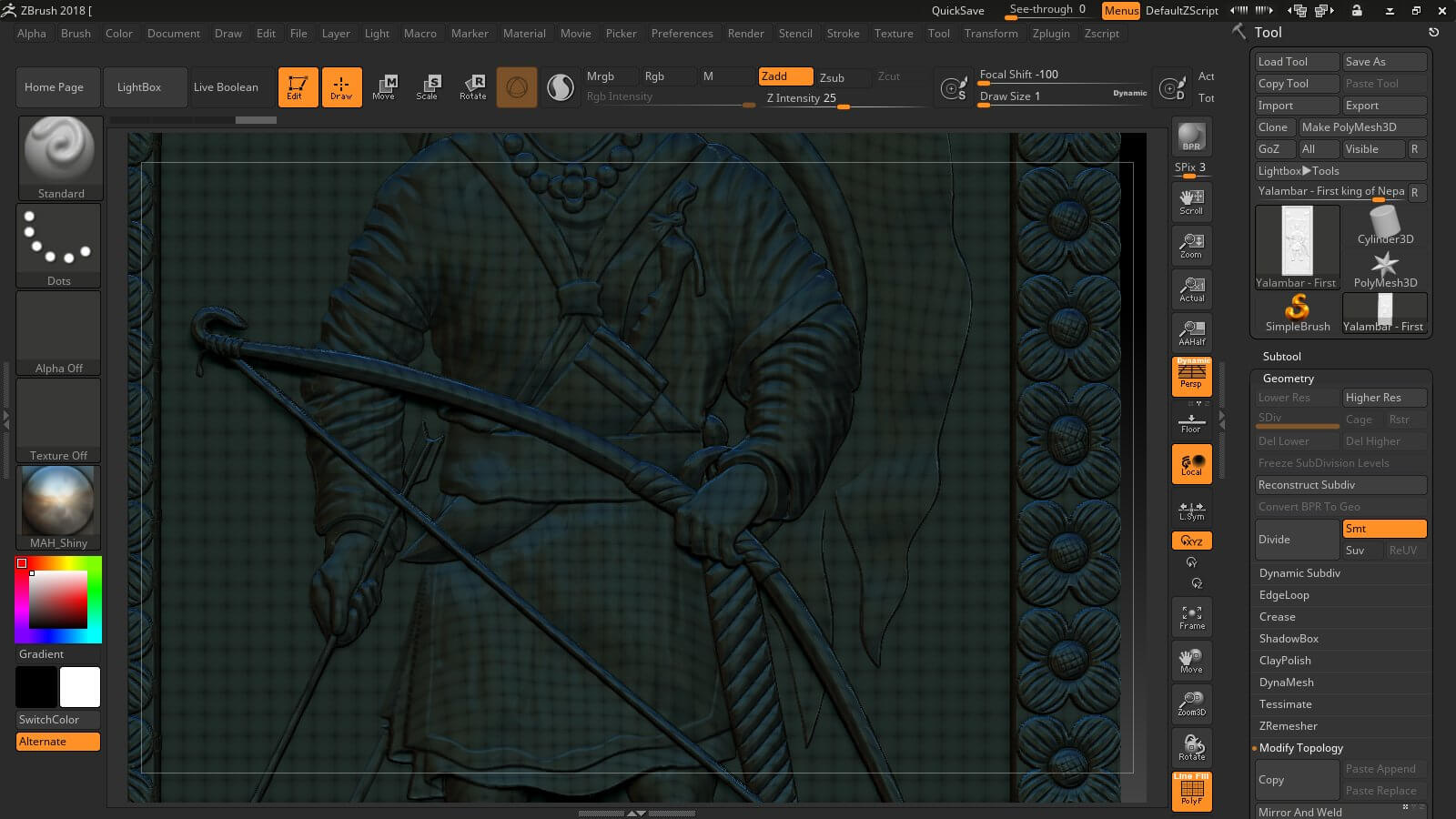 Yalambar First King of Nepal - 3D Model by Dang nhat Tan
