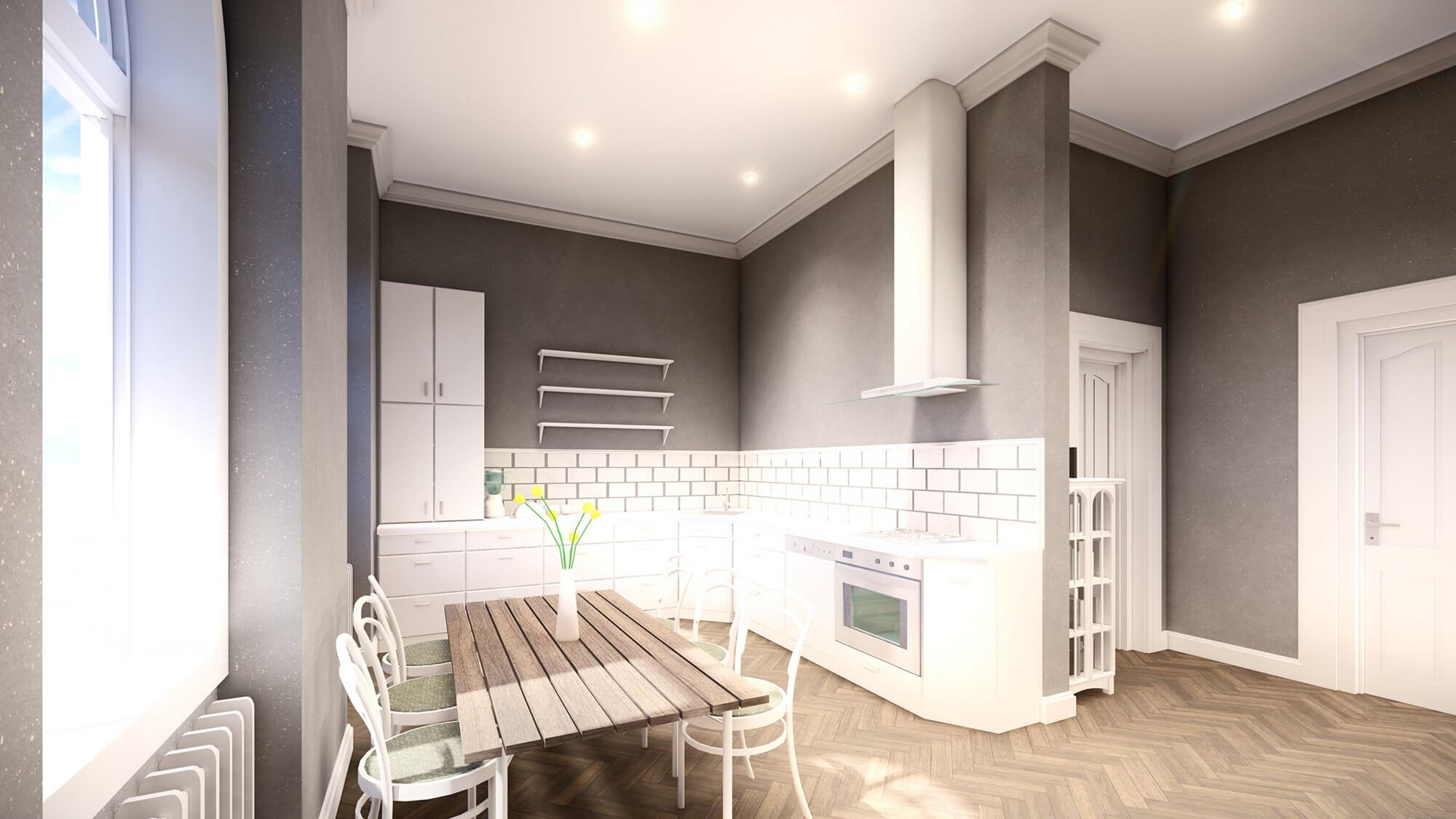 Bachelor Studio Apartment Scene (Archicad) - 3D Model by DANIAN3D