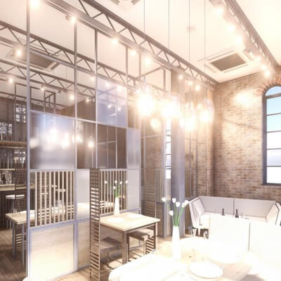 Intimate Cafe, Bar & Restaurant Scene (SketchUp) - 3D Model by DANIAN3D